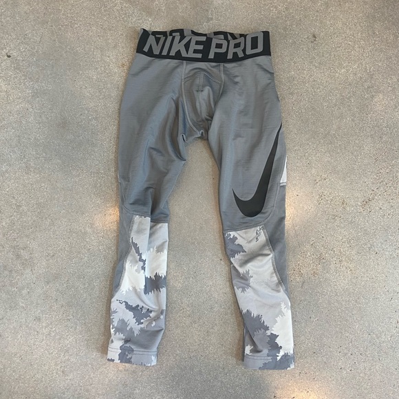 Nike | Bottoms | Nike Pro Compression Pants Leggings Over The Knee | Poshmark